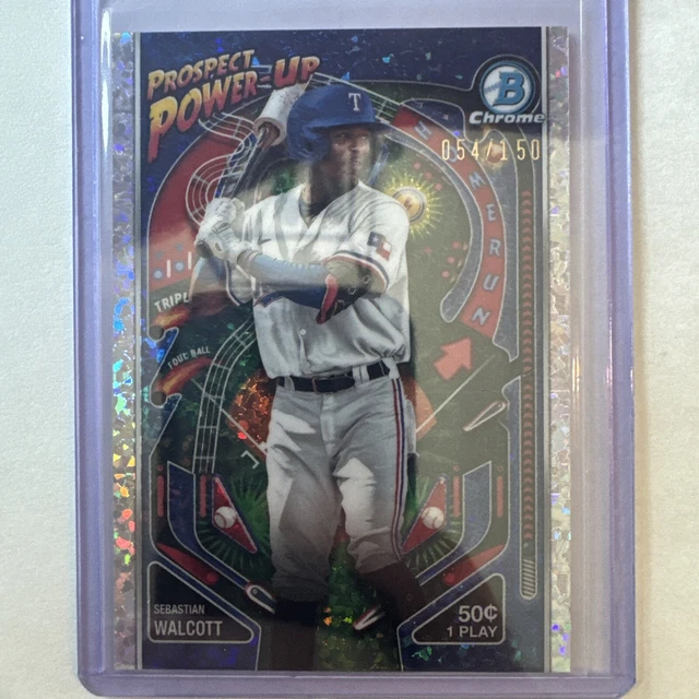 2024 BOWMAN CHROME baseball Sebastian Walcott Bowman power-up mini ...