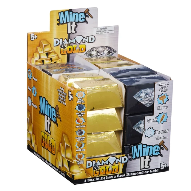 MINE IT DIAMOND and Gold One of Each Supplied- Gift £15.06 - PicClick UK