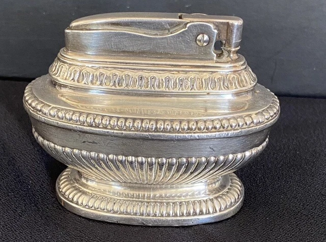 BRIQUET RONSON QUEEN Anne Glaze De Table En Argent Plaque Années '70 ...