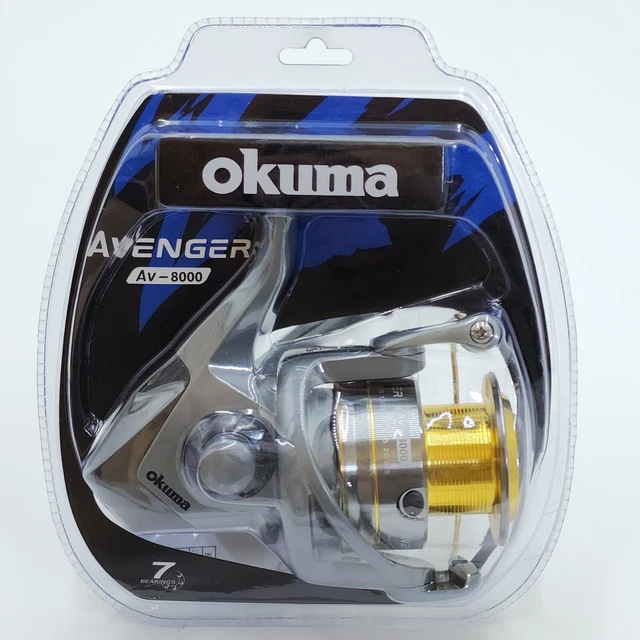 OKUMA AVENGER NEW Generation Spinning Reel AV-8000 Front Drag 6BB+1RB ...
