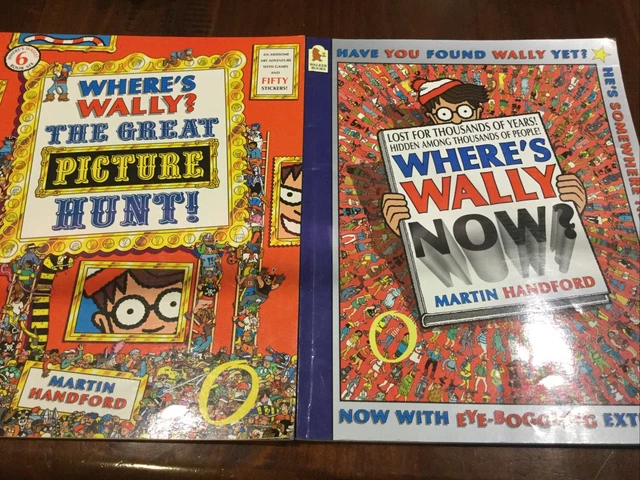 WHERES WALLY X 2 Vintage Books Where’s Wally Now & The Great Picture ...