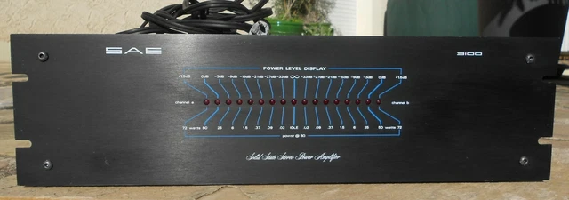 SAE 3100 -STEREO Power HiFi Amplifier- Very Clean - made in USA - 120 ...