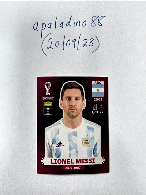 MESSI ORYX PANINI Sticker QATAR 2022 WORLD CUP Swiss Edition £24.99 ...