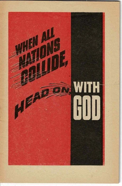 WHEN ALL NATIONS COLLIDE HEAD ON WITH GOD 1971 WATCHTOWER JEHOVAH ...