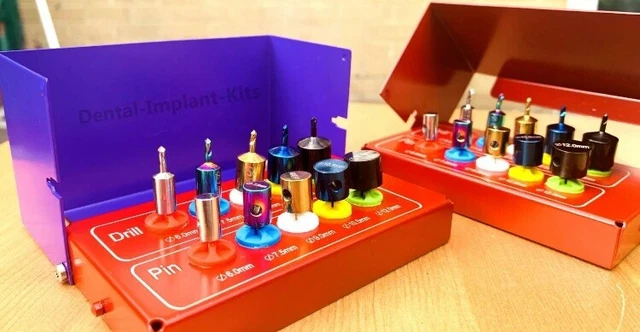 DENTAL DRILL IMPLANTS Guide & Positioning Kit Titanium Guided Bur ...
