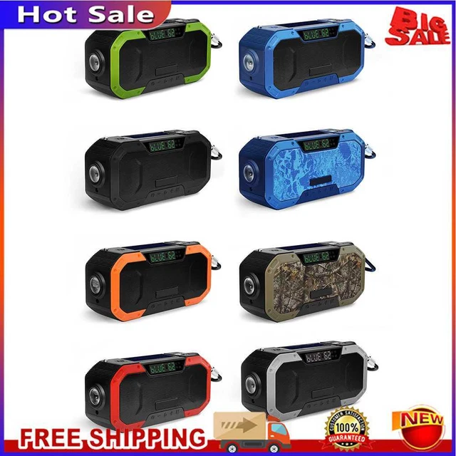 MULTIFUNCTIONAL PORTABLE BT5.0 Speaker Hand Crank Solar Radio AM/FM $67 ...