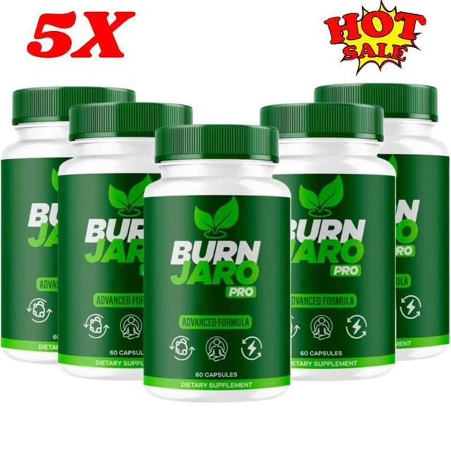 5PACK BURN JARO -for Weight Loss- Weight Management Burn Jarow/ Pink ...