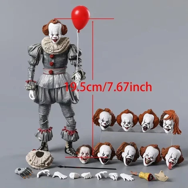 NEW NECA IT The Many Faces of Pennywise Clown Deluxe 7" Action Figure ...