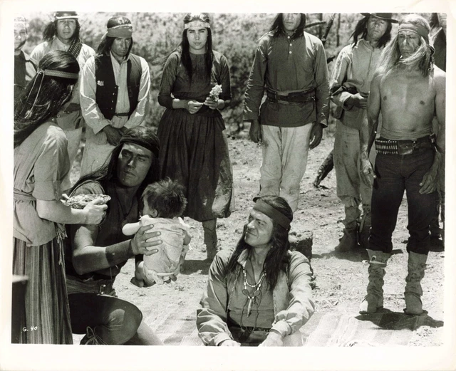 ORIGINAL VINTAGE CINEMA Still Photo Tv Movie Geronimo Chuck Connors £31 ...