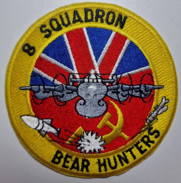 VINTAGE 8 SQUADRON RAF Bear Hunters Patch Aufnäher British Royal Air ...