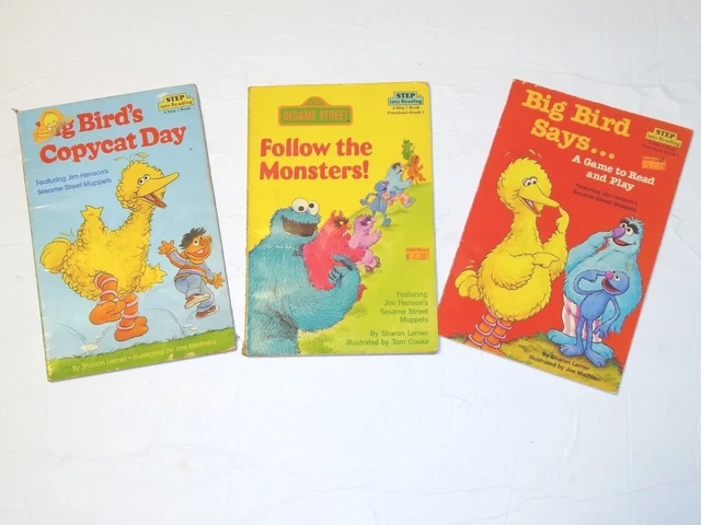 LOT OF 3 Vintage Sesame Street "Step into Reading" books. £5.33 - PicClick UK