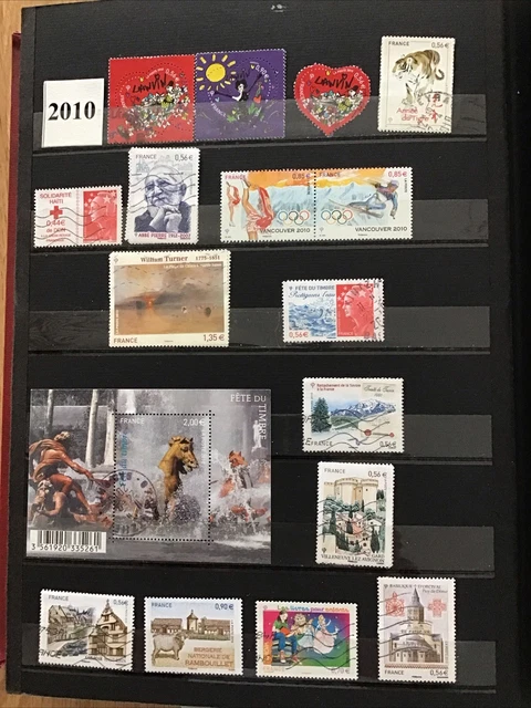 TIMBRES FRANCE OBLITÉRÉS Année Complète 201098 Timbres RARE EUR 90,00 ...