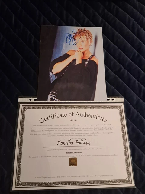 ABBA AGNETHA FALTSKOG authentic hand signed photo autograph superb £129 ...