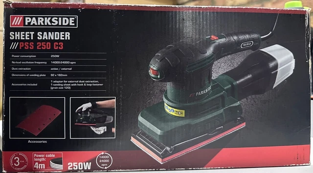 PARKSIDE SHEET SANDER PSS 250 C3 - 250W - Brand New £49.99 - PicClick UK