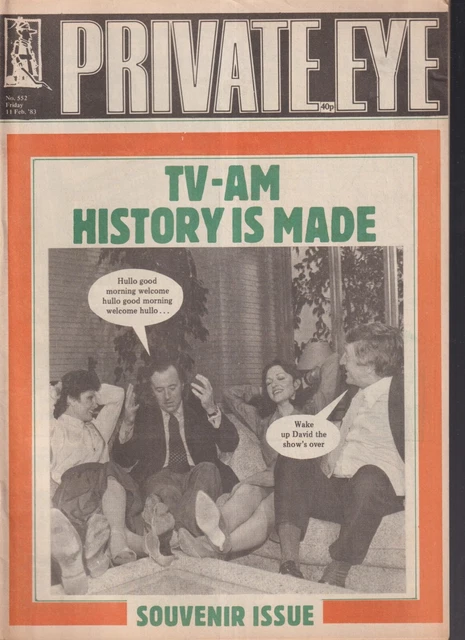 TV-AM HISTORY IS Made Cover Private Eye Magazine #552 11 February 1983 ...