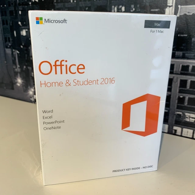 MICROSOFT OFFICE 2016 Home and Student Word Excel PowerPoint Mac 365 ...