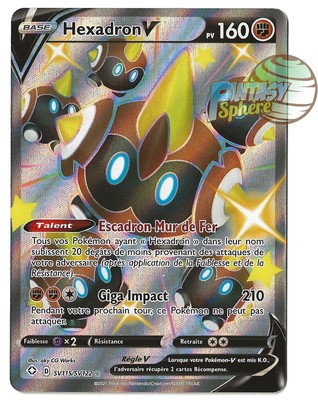 POKEMON SV115/SV122 HEXADRON V Full Art EB4.5 Epee et Bouclier ...
