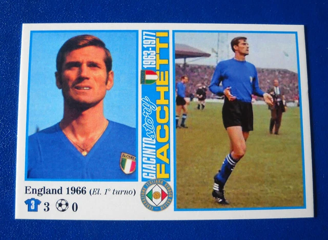 FIGURINA GIACINTO FACCHETTI Story Nazionale 1963/1977 - England 1966 ...
