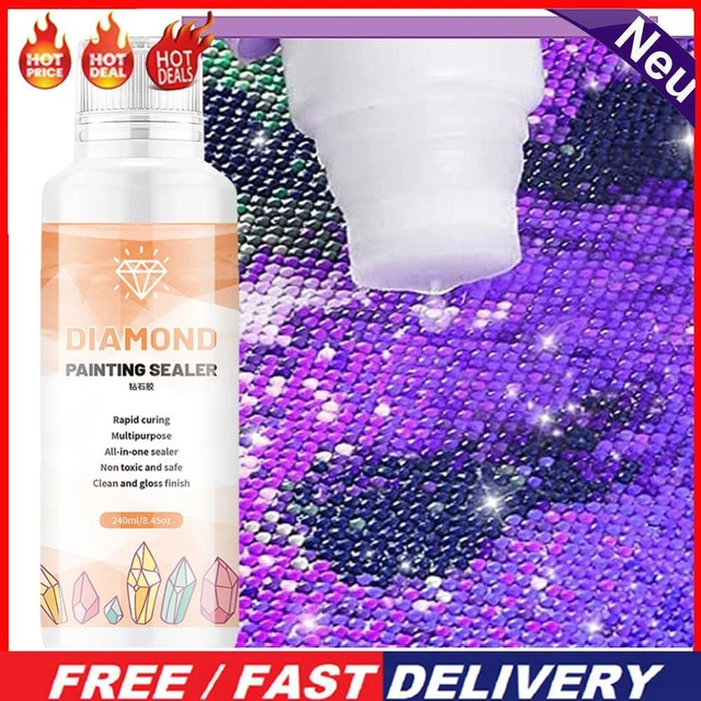 5D DIAMOND PAINTING Glue Diamond Art Glue Sealer Puzzle Glue (240ml ...