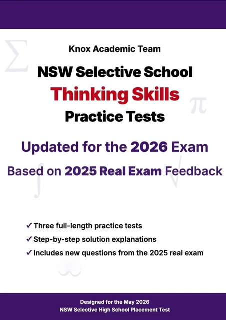 NSW SELECTIVE SCHOOL Thinking Skills Practice Tests: 2026 Edition $88. ...