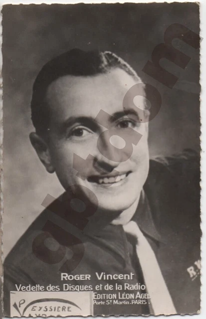 CPSM DE ROGER VINCENT * * vedette des disques et de la radio - édition ...