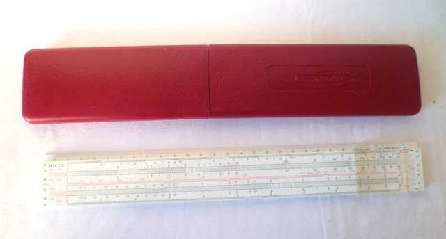 ANCIENNE RÈGLE A CALCUL GRAPHOPLEX N°620 d RIETZ (B) EUR 28,00 ...