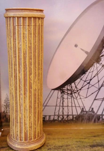 DOCTOR WHO MASTER'S TARDIS STONE COLUMN + SHRUNKEN LOGOPOLIS CLASSIC ...