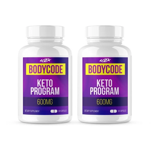 (2 PACK) BODYCODE Keto Capsules, Body Code Weight Management Pills (120 ...