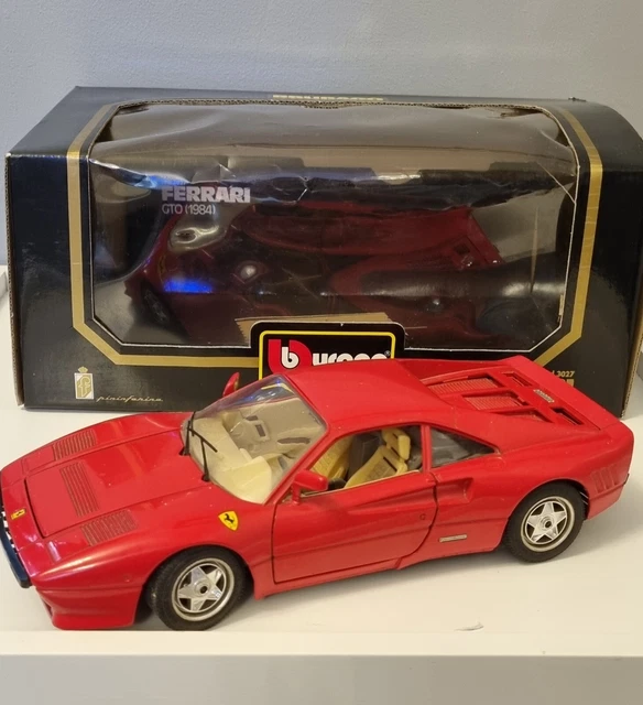 VINTAGE BBURAGO MODEL Diecast Car Ferrari GTO 1984 1/18th Scale ...