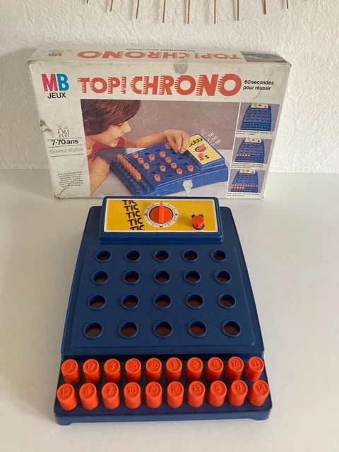 ANTIQUE MB TOP Chrono 60 Seconds Board Game to Succeed Complete Vintage ...