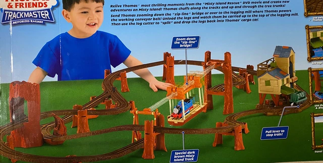 THOMAS & FRIENDS Trackmaster Zip Zoom Logging Adventure Motorized Train ...