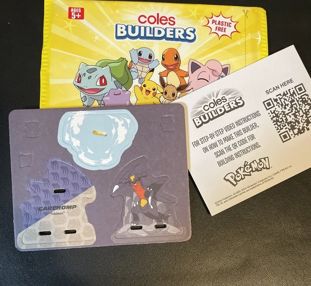 COLES POKÉMON BUILDERS 2024 Collectable Figure card Carchomp $1.00 ...