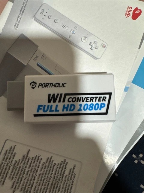 PORTHOLIC WII TO HDMI Converter 1080P for Full HD Device Wii HDMI ...