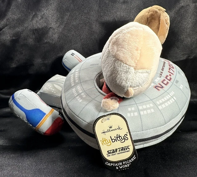 HALLMARK ITTY BITTYS Picard Worf USS Enterprise Star Trek Next ...