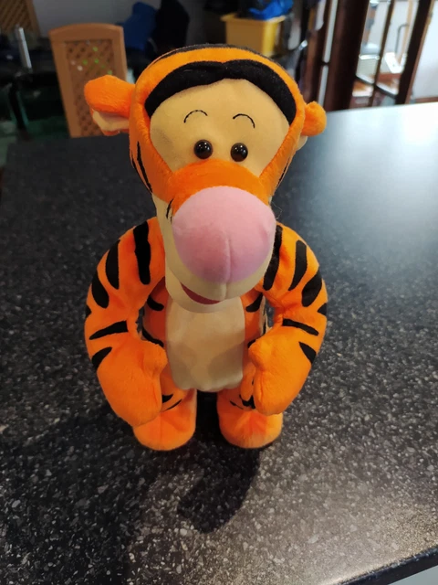 1998 DISNEY TALKING Bouncing Tigger Jumping Plush Toy by Mattel - WATCH ...