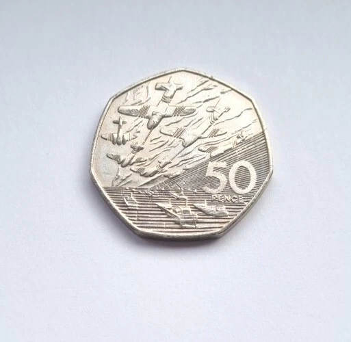 1994 50P Fifty Pence D Day Normandy Landings Coin Rare Collectable £2. ...