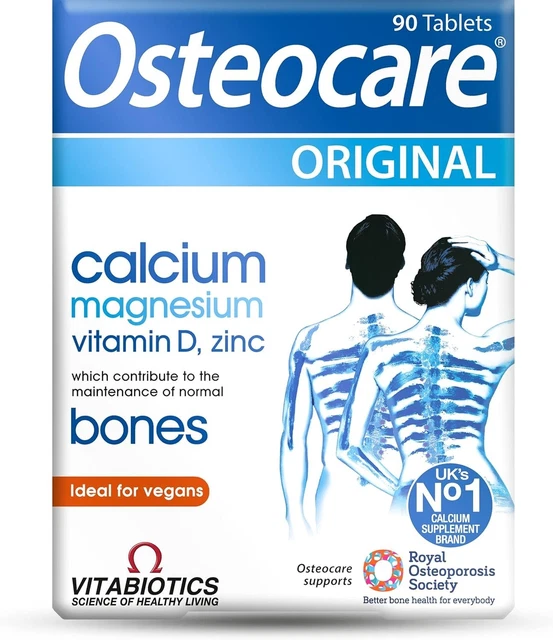 OSTEOCARE ORIGINAL BONE Health Tablets – Calcium, Magnesium, Vitamin D3 ...
