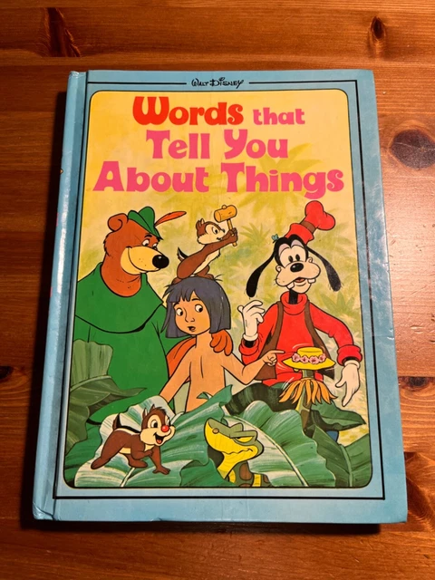 VINTAGE WALT DISNEY book Words That Tell You About Things, 2nd US ...