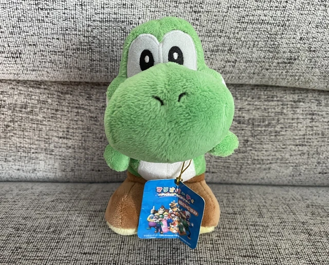 VINTAGE SUPER MARIO Party 5 - 7 Inch Yoshi Plush Soft Toy Sanei 2003 ...