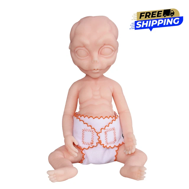 TATTOO PRACTICE MEDICAL Grade SOFT Silicone Reptilian Alien Baby Doll ...