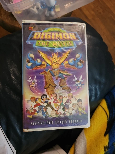 DIGIMON THE MOVIE VHS 2001 Clamshell Case No Poster Clamshell Wear ...