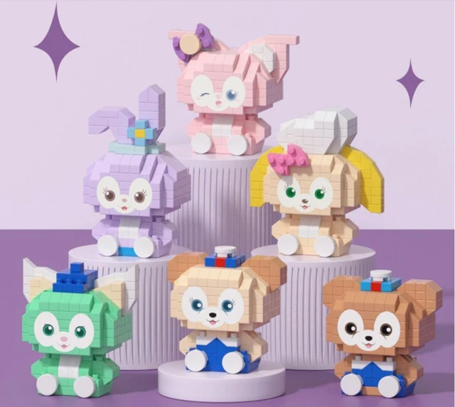 MINI BLOCK MANGA cartoon anime cute kitty bear micro building brick ...