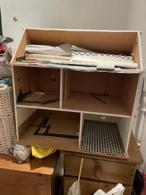 WOODEN DOLLS HOUSE Kit £30.86 - PicClick UK