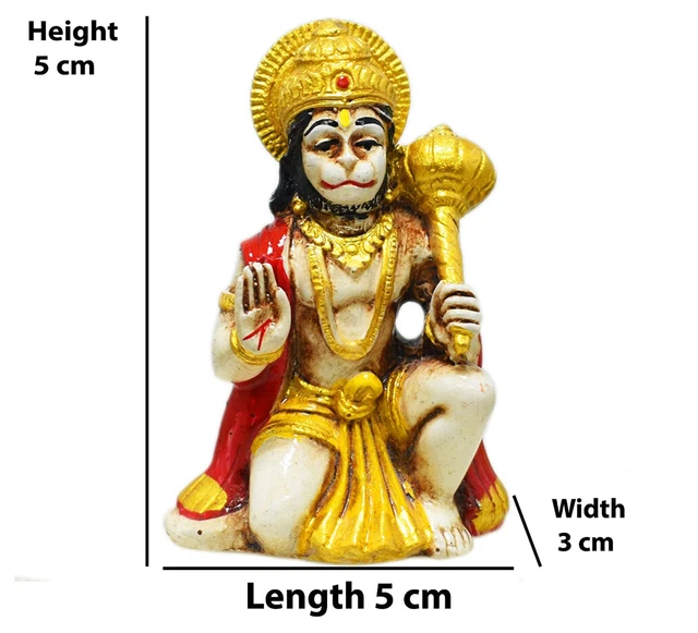 INDIAN TRADITIONAL MARBLE Lord Hanuman ji Car Dashboard God Idol ...