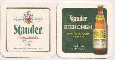 PRIVATBRAUEREI STAUDER, ESSEN - Bierdeckel "Stauder Bierchen" EUR 1,00 ...