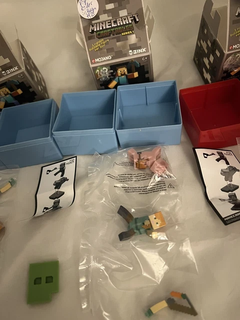 FIGURINE JINX MINECRAFT Craftables Blind Box Series 1 PIG RIDER boîte ...