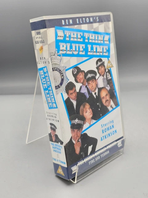 BEN ELTON'S THE Thin Blue Line - Rowan Aktinson - VHS TV - Video Tape £ ...