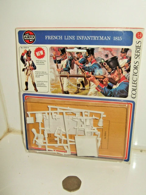 VINTAGE AIRFIX 01557-4 French Line Infantry 1815 Model Kit Blister Pack ...