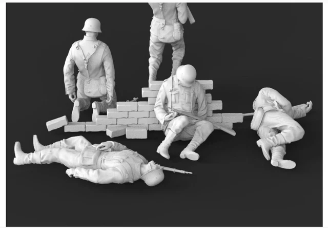 WW2 GERMAN SOLDIERS Full Set Soldiers 1/16th 3d Printed £55.25 ...