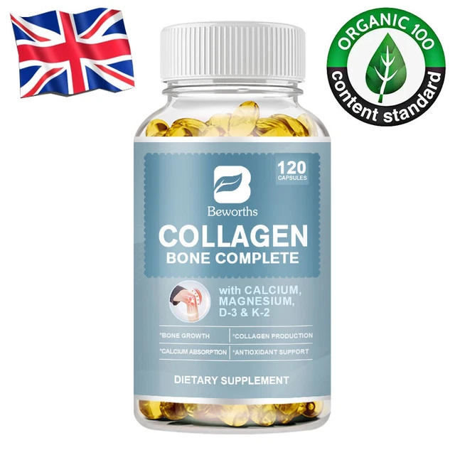 COLLAGEN BONE COMPLETE With Calcium Magnesium Capsules For Bone & Skin ...